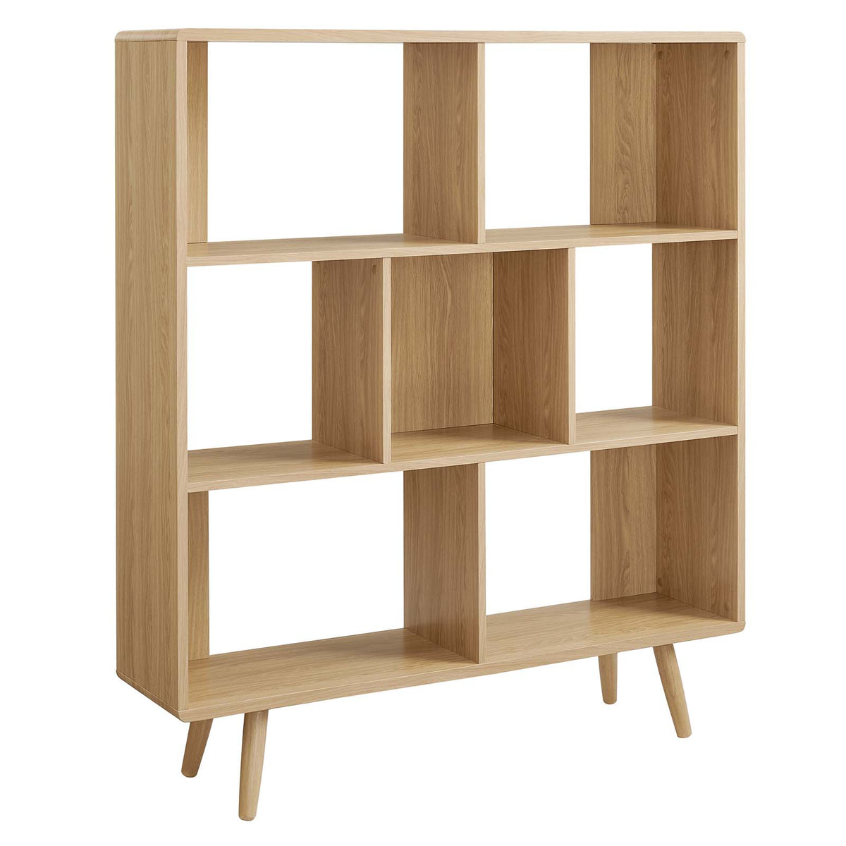 Infinity 7-Shelf Bookcase in Oak – Sillou