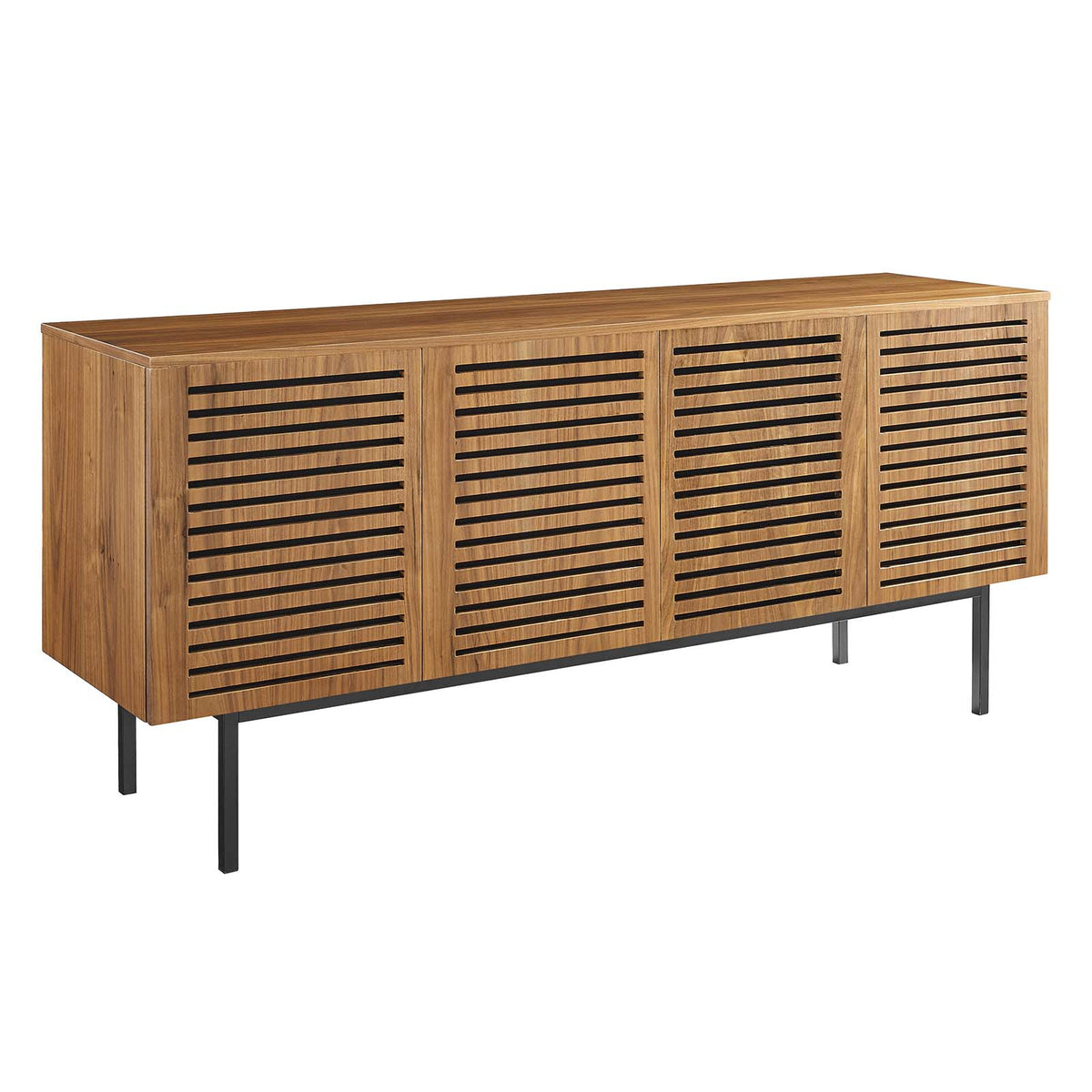 Aria 73" Tall Media Console in Walnut – Sillou