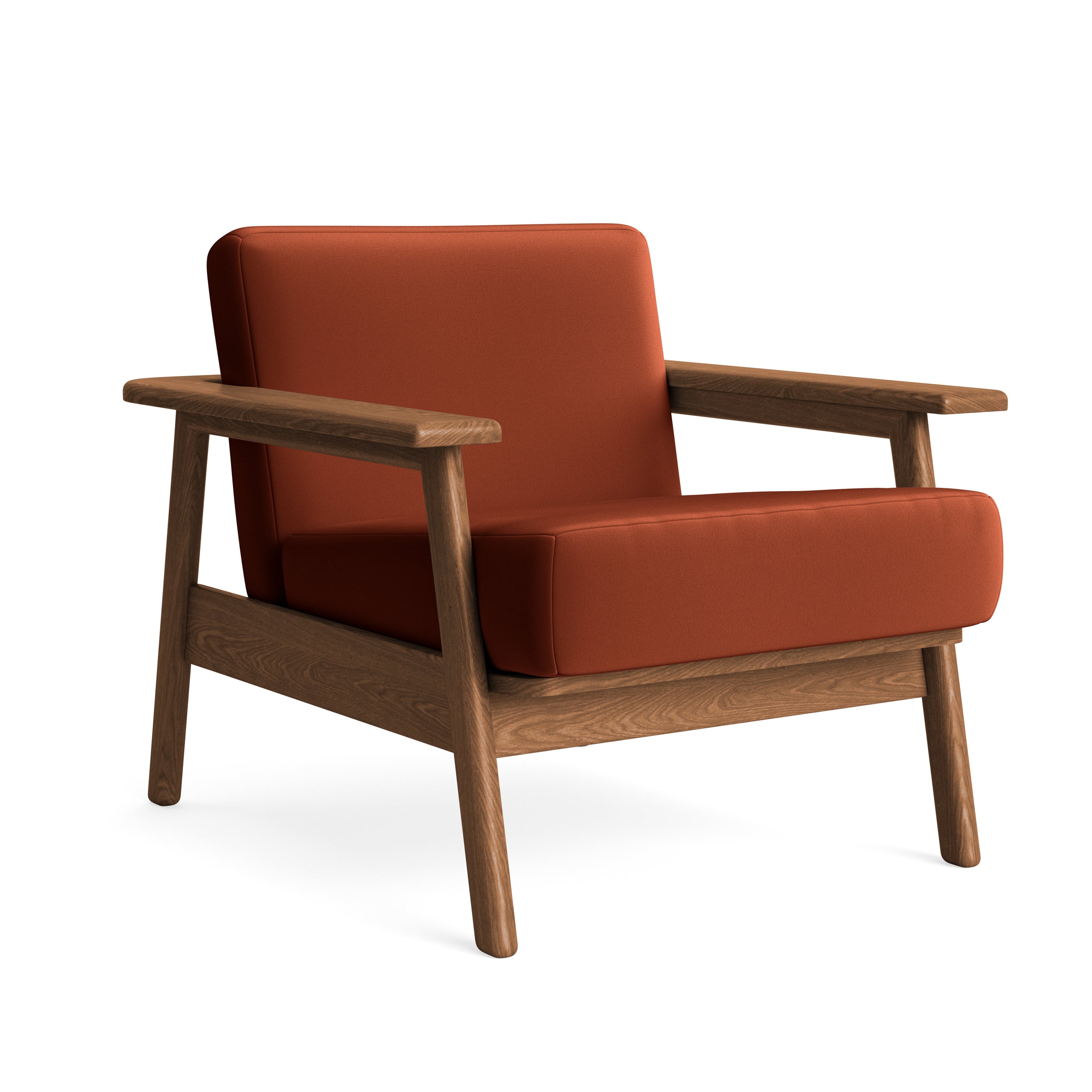 Mesa Lounge Chair in Espresso/Rust – Sillou